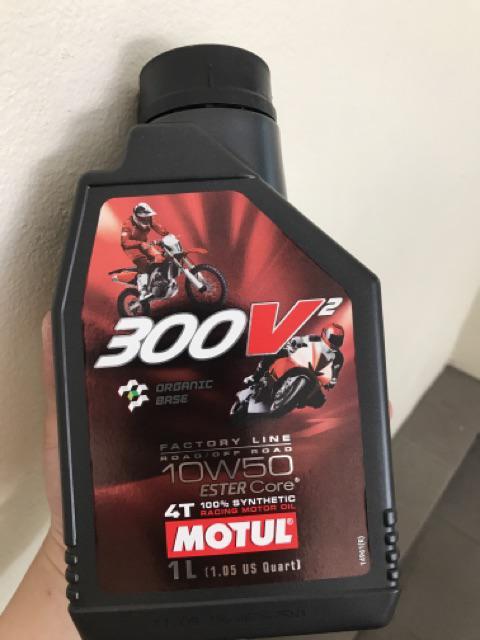 Motul 300V2 Factory Line 10W50 Ester Core ขนาด 1 ลิตร | Shopee Thailand