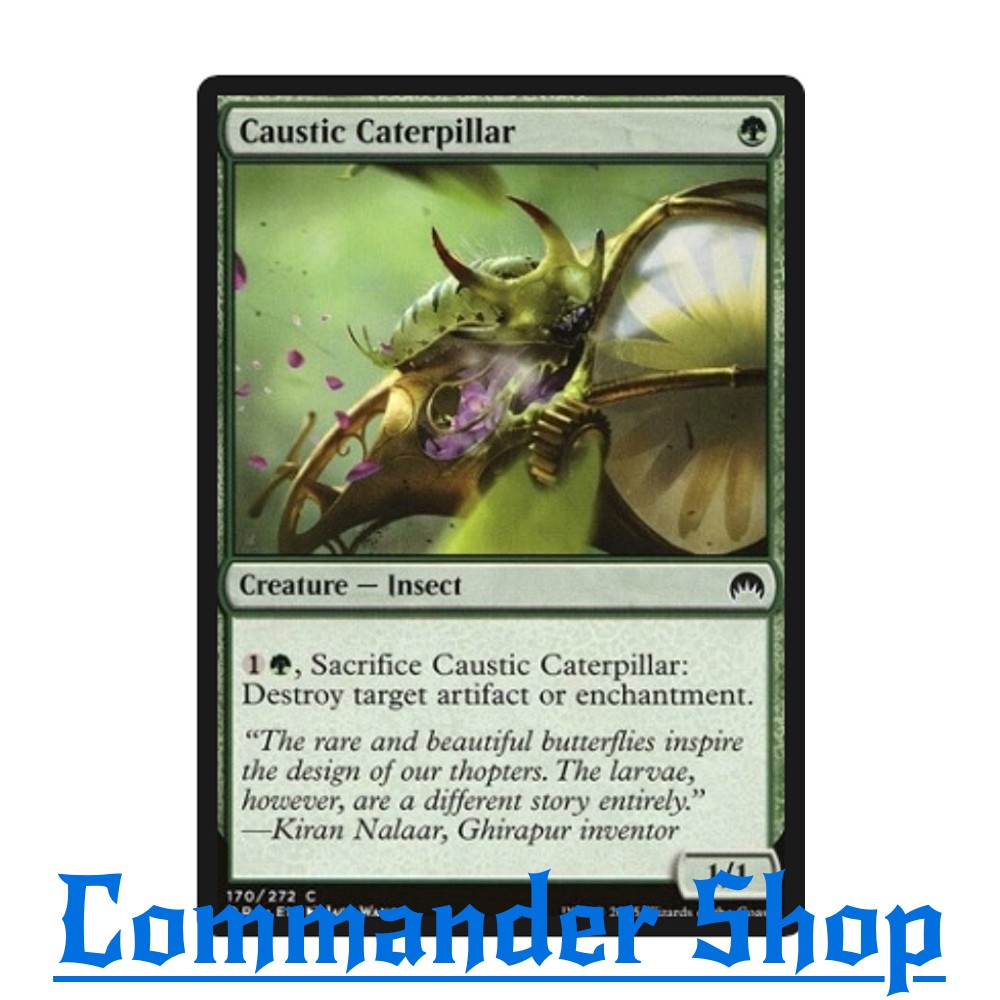 Caustic Caterpillar (Creature - Insect) Green การ์ด Magic The Gathering ...