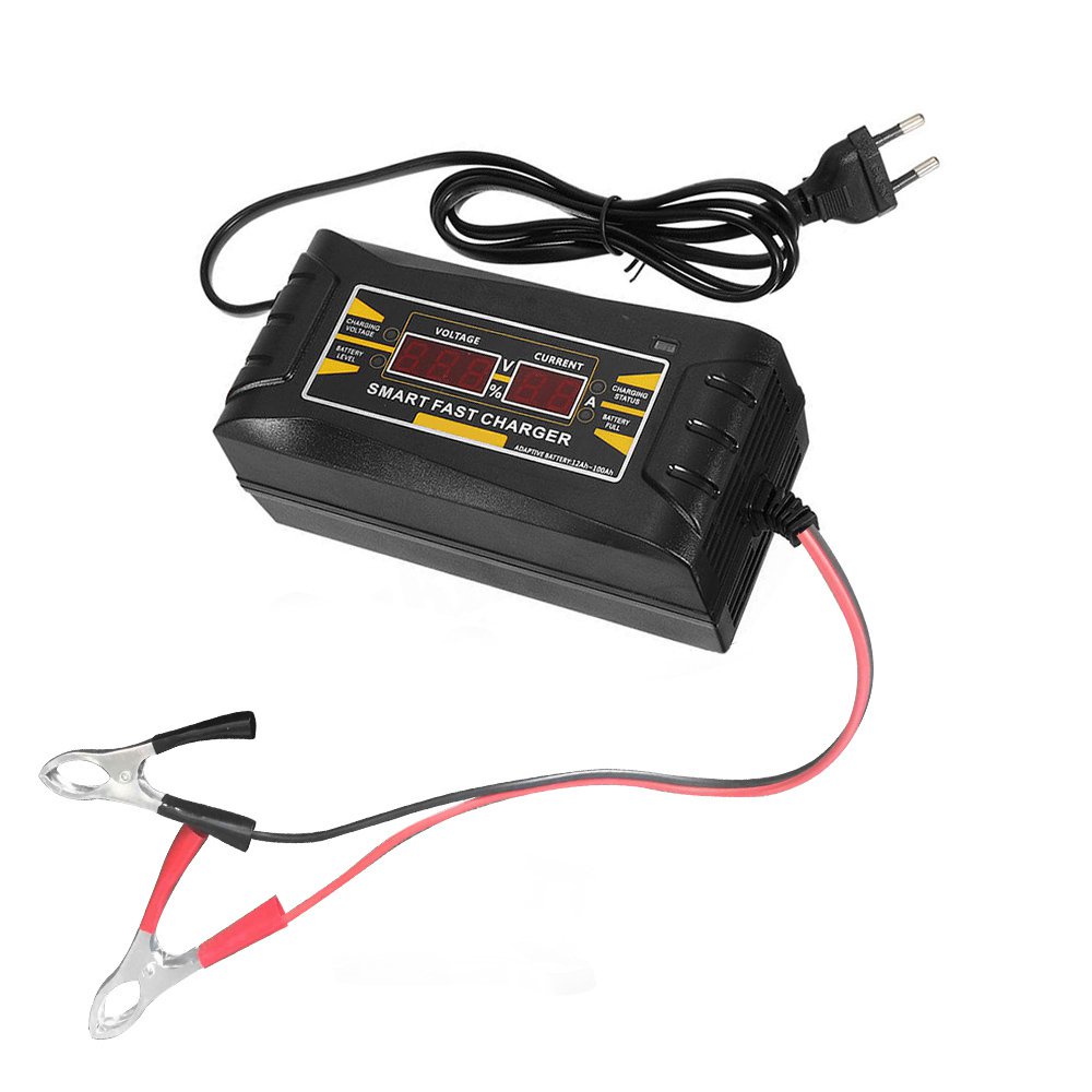 Full Automatic Smart 12V 10A Lead AcidGEL Battery Charger w LCD Display ...