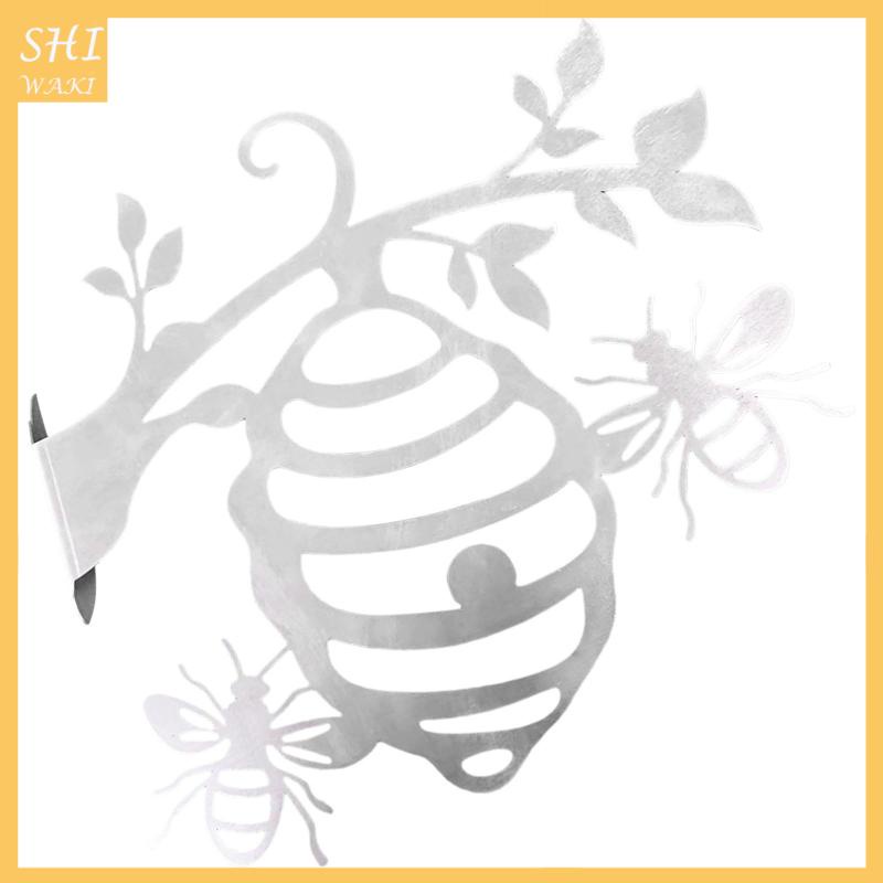 SHIWAKI Creative Metal Bee Hive Garden Decor Honeycomb Bees Gift for ...