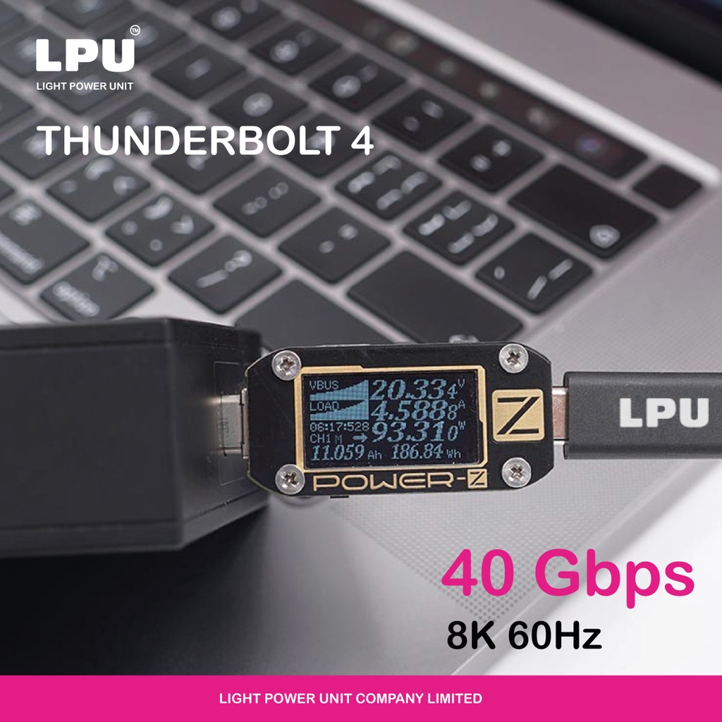 พร้อมส่ง LPU สาย THUNDERBOLT 4 ความเร็ว 40 Gbps 8K ใช้ Chips Original ...