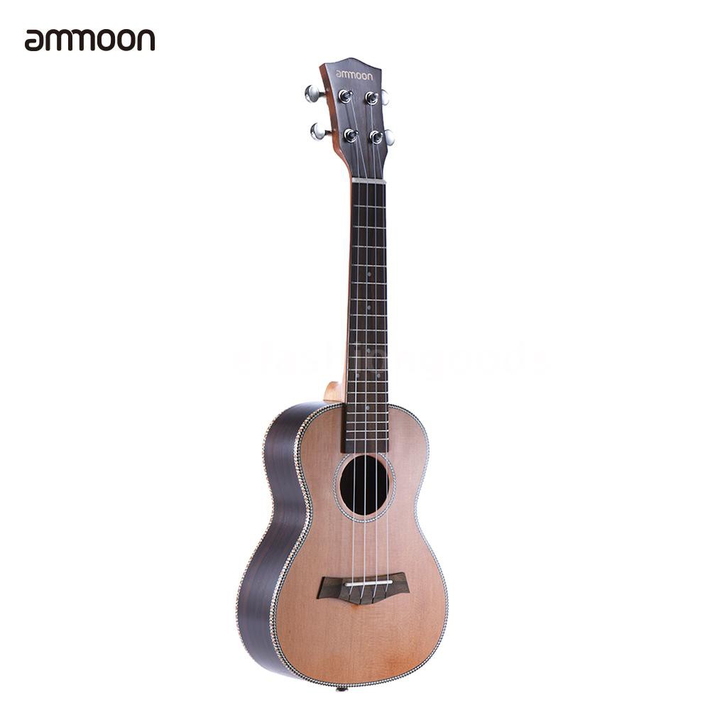 （COD）ammoon 24" Korean Pine Acoustic Concert Ukulele Ukelele Uke Wooden ...