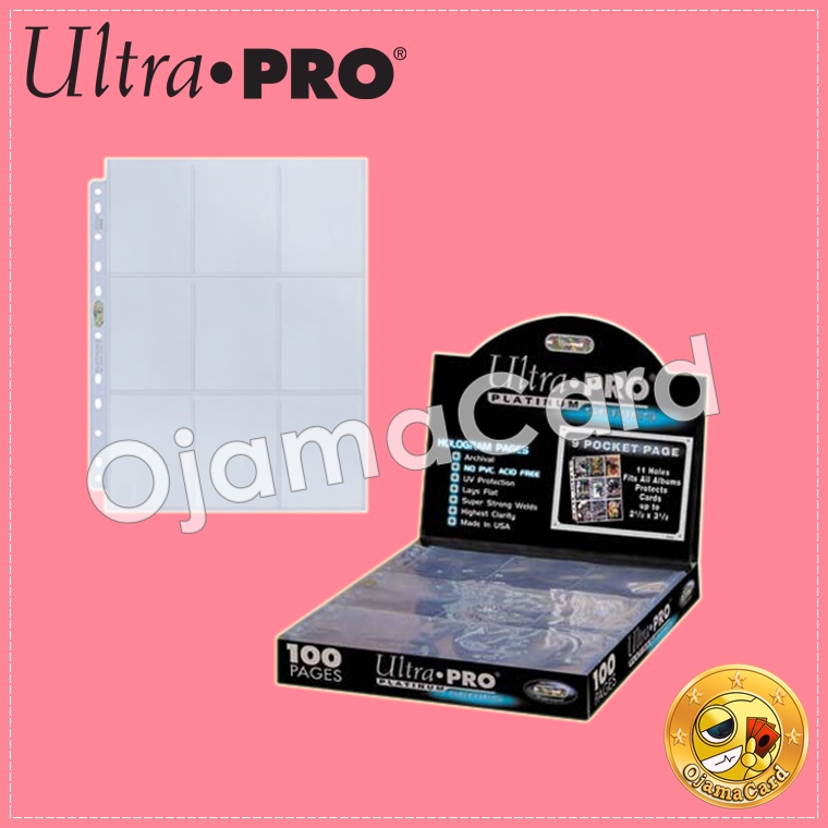 [Ultra•Pro] 9-Pocket Platinum Topload Page for Standard Size Cards「ไส้ ...