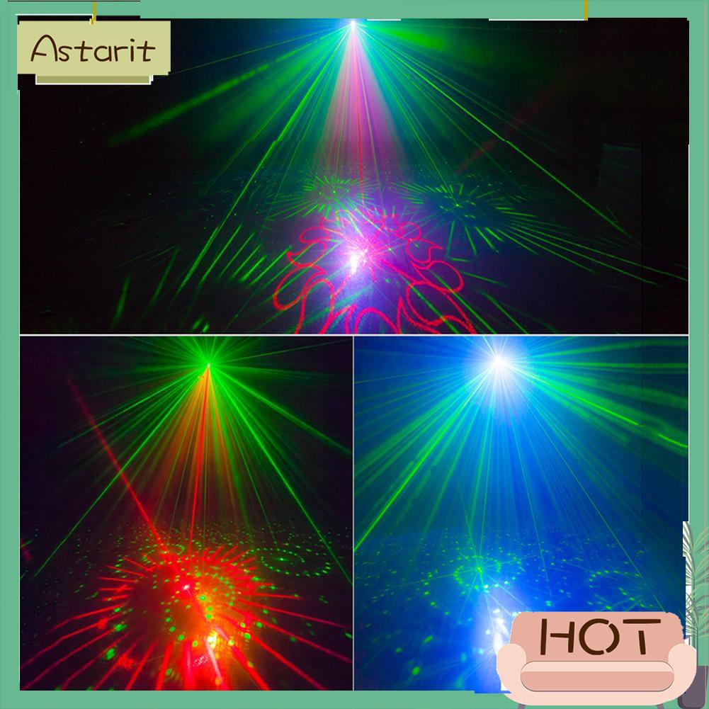 Rechargeable Mini LED Laser Projector Stage Light Club Party DJ Disco ...