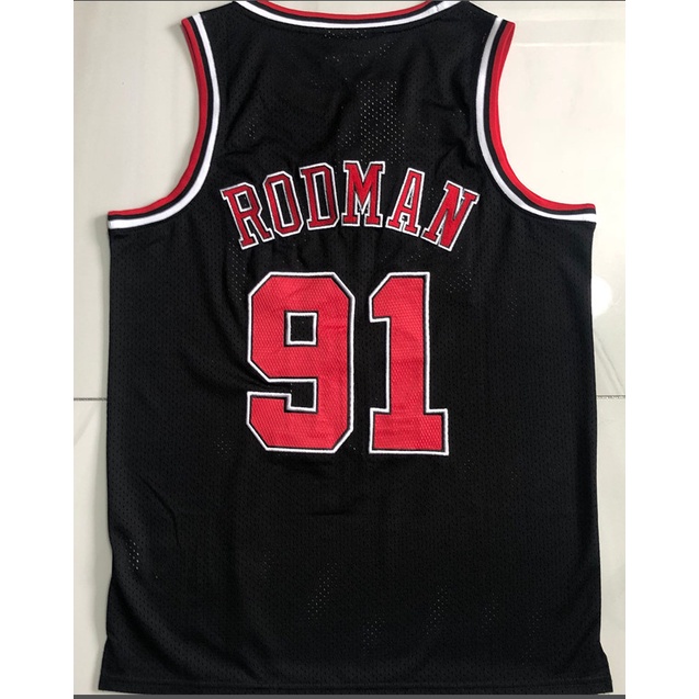 Premium version6 styles NBA jersey Chicago Bulls 91 Rodman black finals ...