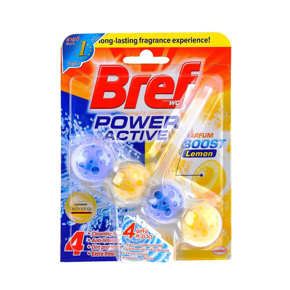ก้อน 4IN1 ล้างดับกลิ่นโถ 51G BREF LEMON CLEANING TOILET 51G BREF BREF ...