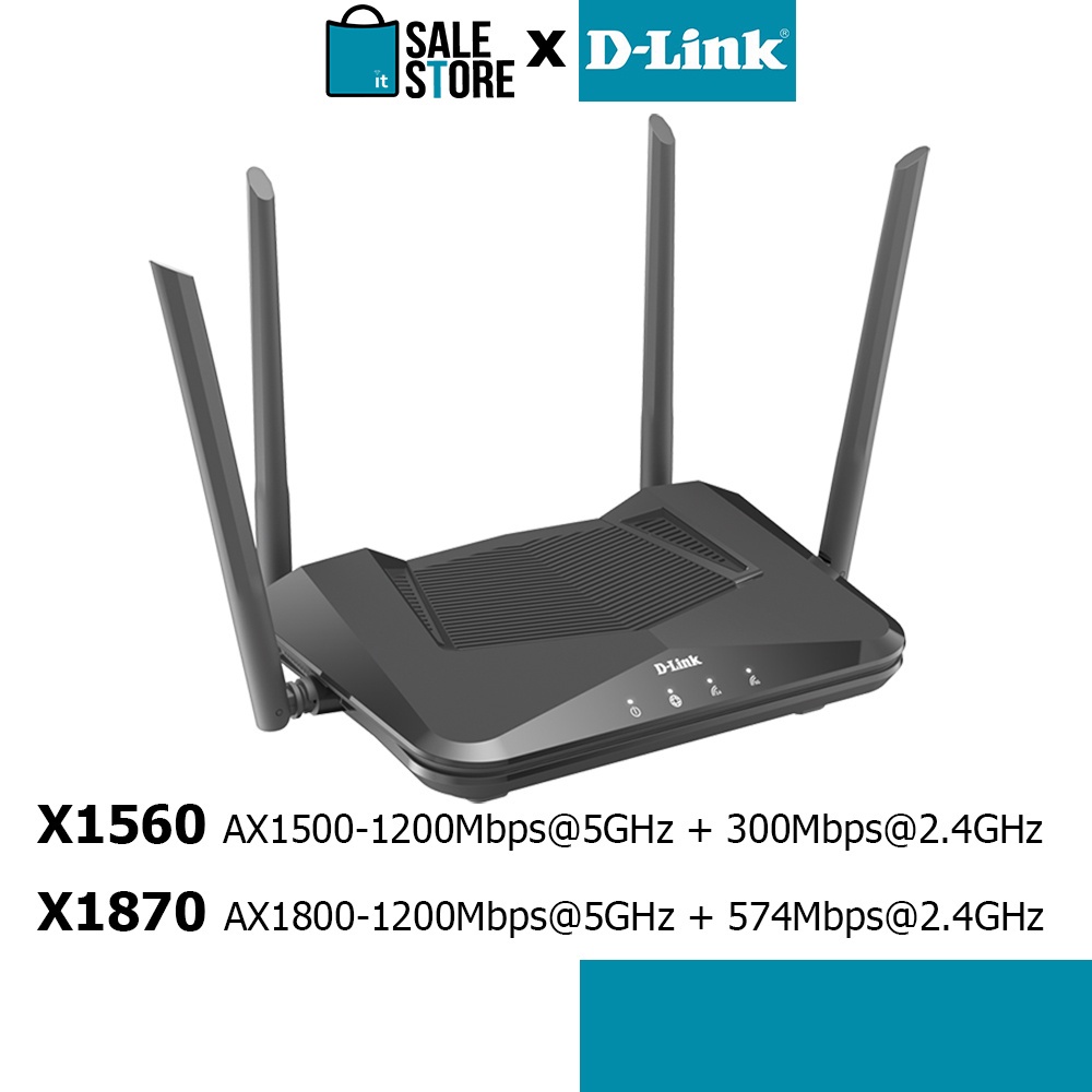 (ประกัน LT) D-Link EXO DIR-X1560 AX1500 X1870 AX1800 Wifi 6 Smart ...