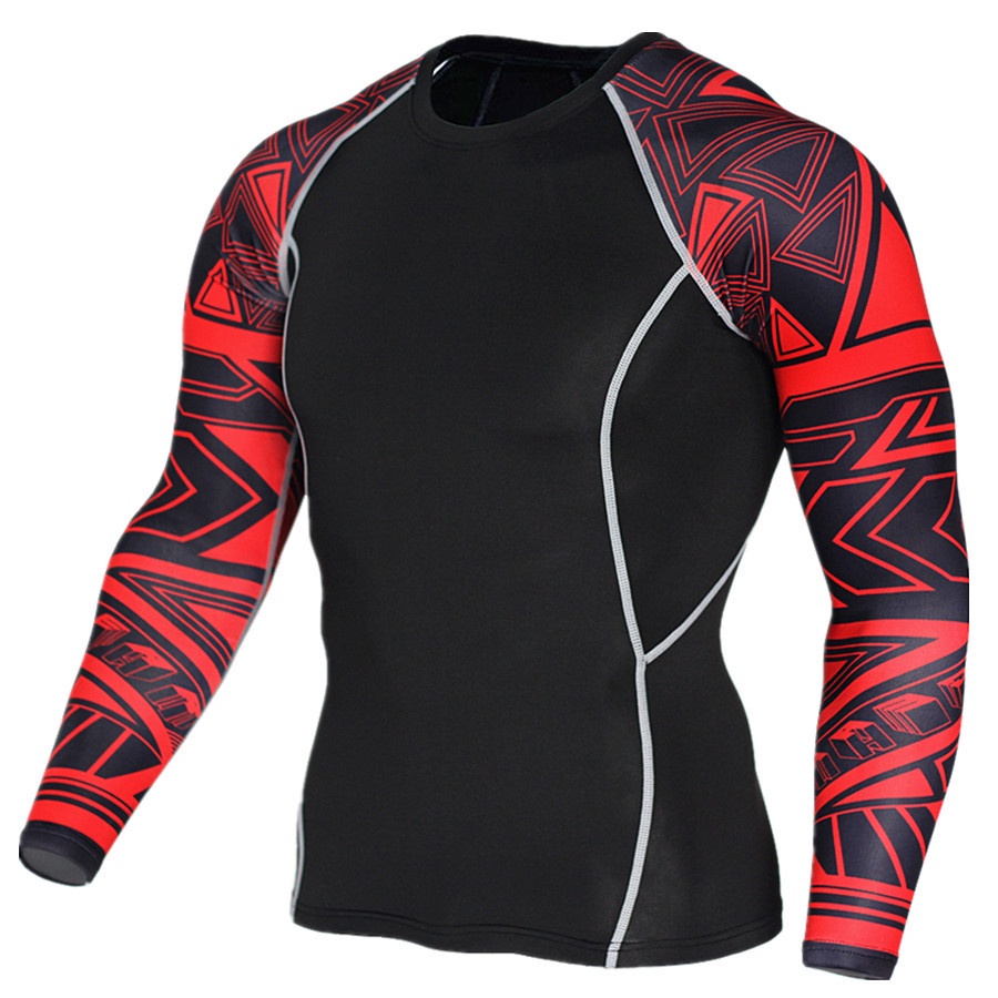 Mens T-shirt Compression Sports Quick-Drying Fitness Basketball ...