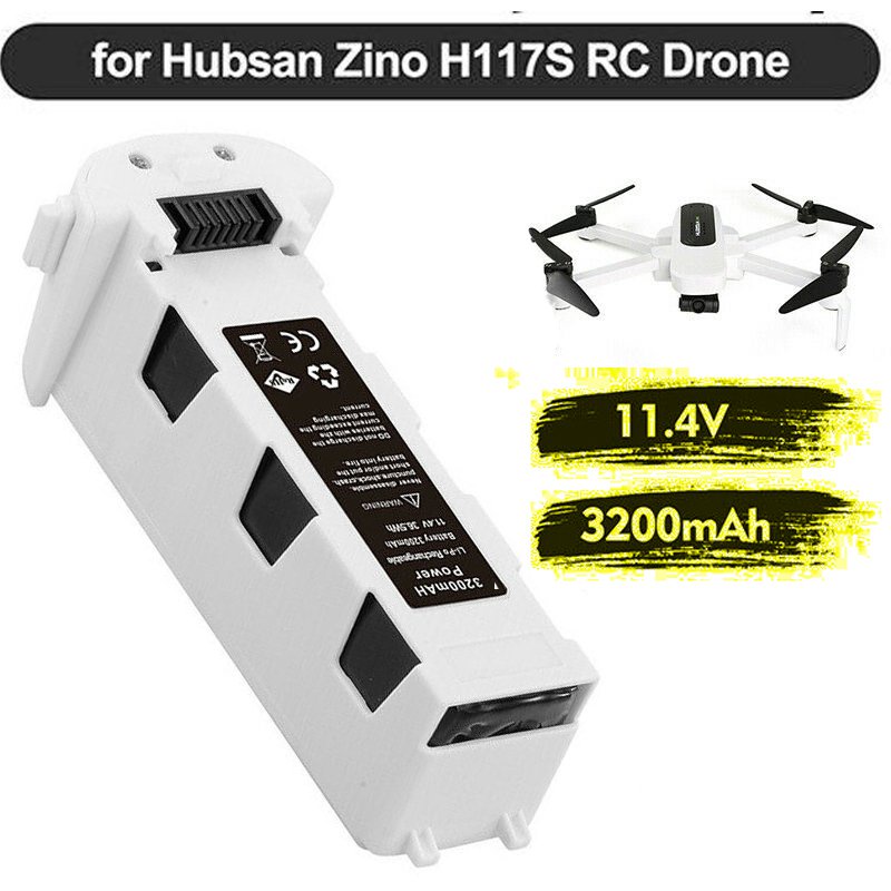 AKKU Lipo แบตเตอรี่ 11.4V 3200mah 4200mAH สำหรับ Hubsan Zino Pro ZINO H117S Drone BQRA ...