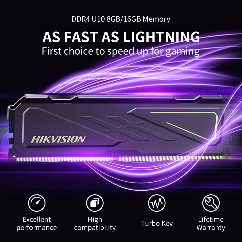 Hikvision Memoria Ram DDR4 3200 Memory 8GB 16GB RAM Internal Storage ...