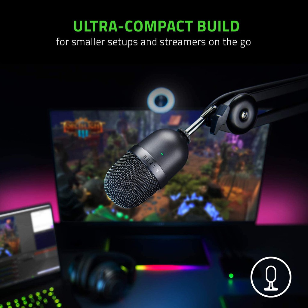 Razer Seiren Mini USB Microphone Condenser Supercardioid Ultra-Compact ...