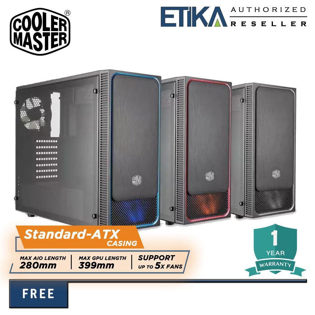 BHWW Cooler Master MasterBox E500L ATX Mid Tower Casing (Side Panel ...