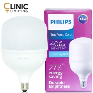 หลอดไฟ PHILIPS LED 40W True Force Core E27 Cool Daylight | Shopee Thailand