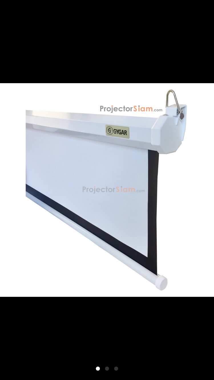 จอโปรเจคเตอร์ 70x70 นิ้ว Gygar (180x180cm) จอรับภาพ wall screen ...