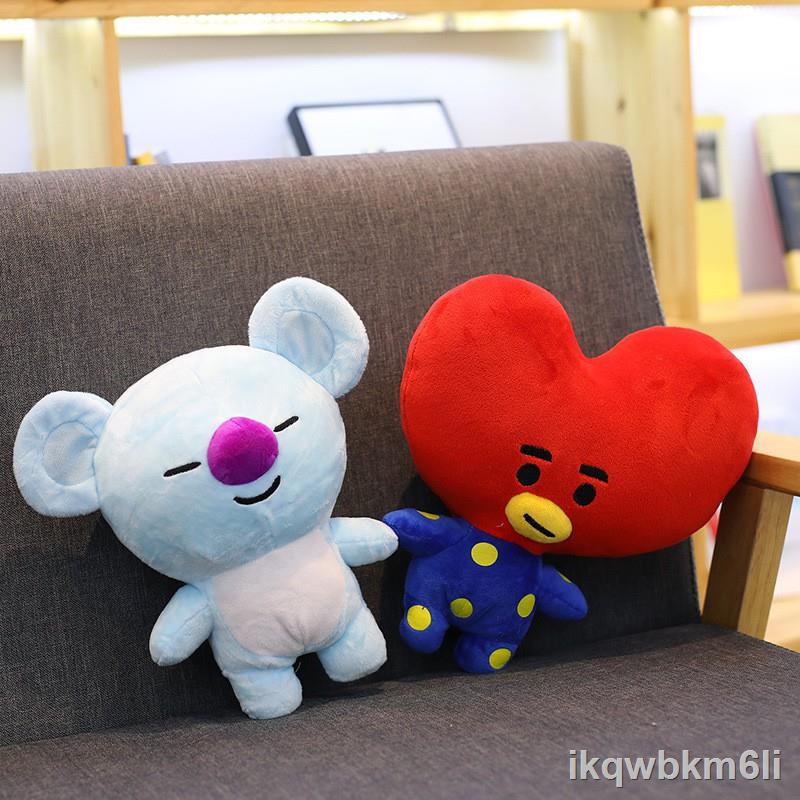 25/35/45cm Soft Toys KPOP BTS BT21 TATA SHOOKY RJ Plush Toy COOKY Standing Bangtan Stuffed Doll ...