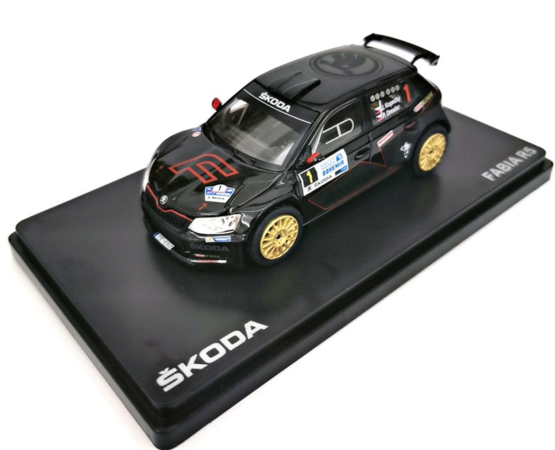 143 alloy Fabia R5 rally car modelhigh simulation racing toychildrens ...
