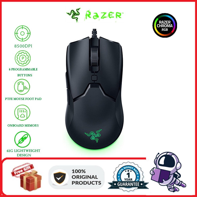 Razer Viper Mini Mouse RGB Gaming Mouse 8500DPI 6 Button 61G Light ...