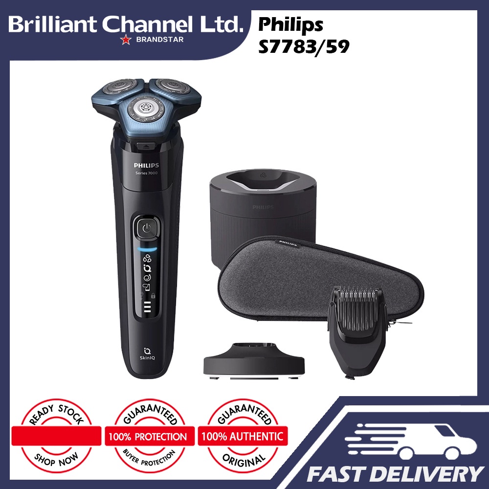 Philips S7783/59 Shaver series 7000 Wet & Dry Electric Shaver S7783 ...