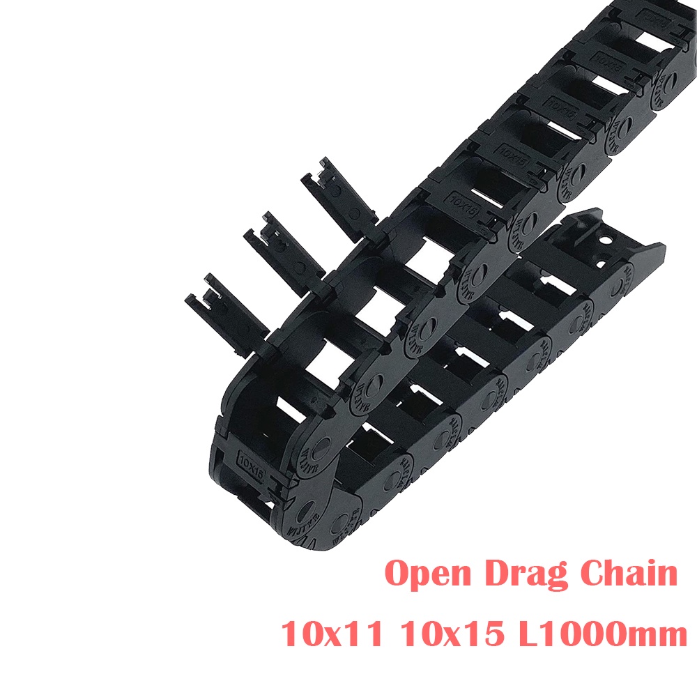 Open Drag Chain bridge type 10x11 10x15 L1000mm Cable Carrier with Ends ...