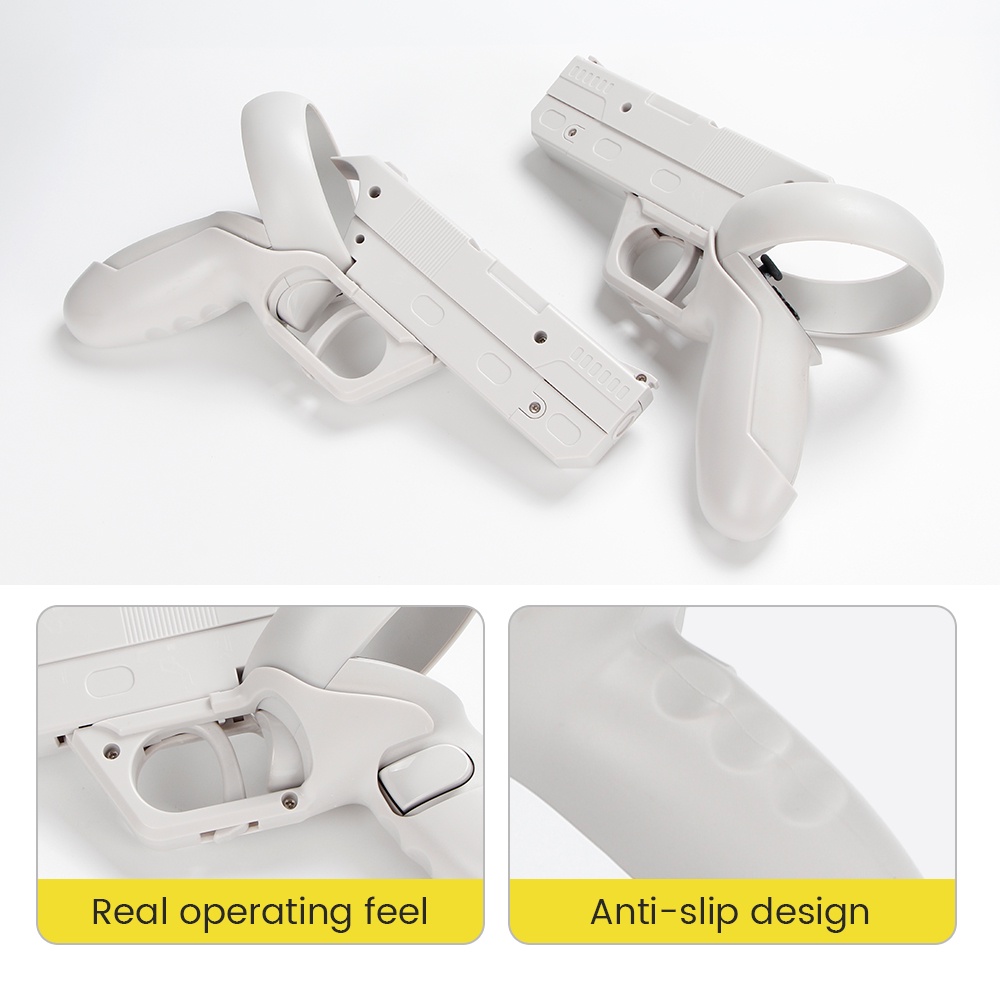 ♀™Vr เกมปืนพกสำหรับ Oculus Quest 2 Touch Controller ปืน Handle Grip ...