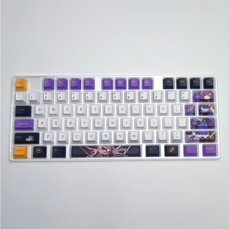 Keqing Keycap โปรไฟล์เชอร์รี่ Genshin Impact Theme Keycaps อะนิเมะเกม ...