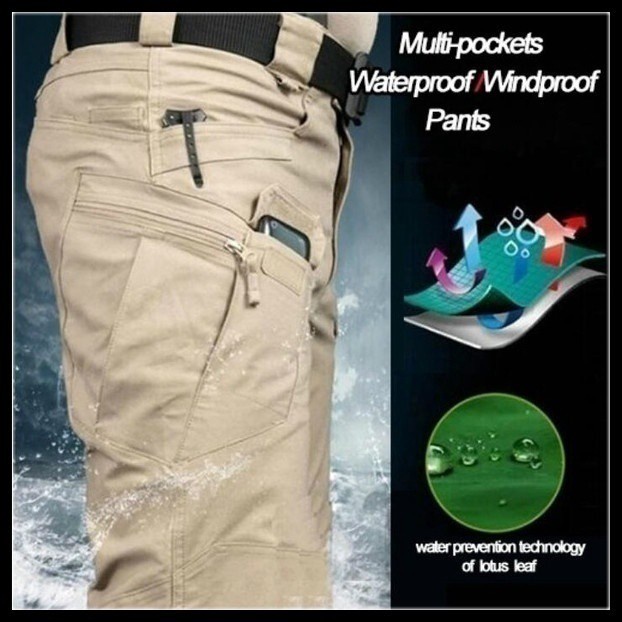 Military Pants Men Multi-pocket Army Trousers Male IX7 Waterproof Big ...
