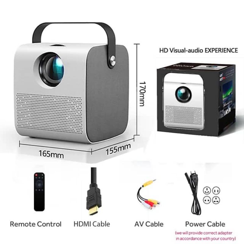 Mastersat Android Full HD 4K Projector 720P Q3 โปรเจคเตอร์ 7500 Lumens ...