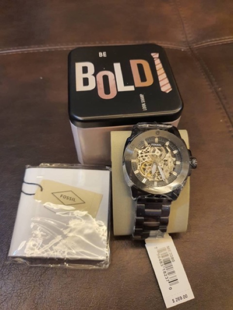 Fossil ME3080 Modern Machine Automatic Skeleton Dial Men's Watch ...