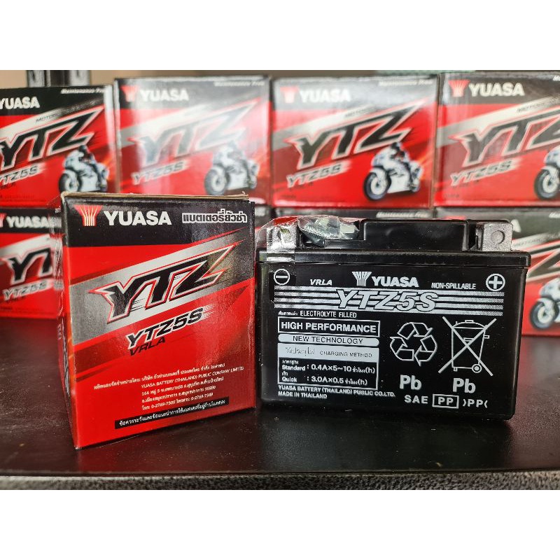 แบตเตอรี่มอเตอร์ไซค์ ยั่วซ่า Yuasa YTZ5S ของแท้100 รับประกัน1ปี - jw ...