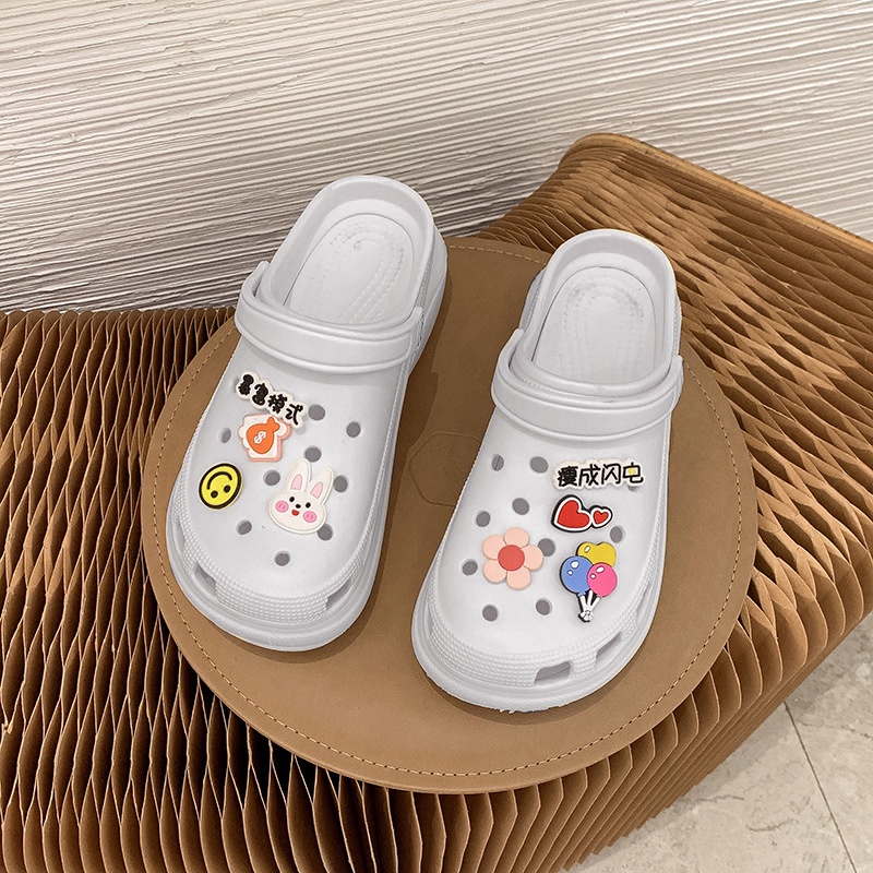 NDDshop รองเท้าแตะทรางคร็อกส์ รองเท้าแตะแบบสวมหัวโตงานแฟชั่นเก๋ดีมี ...