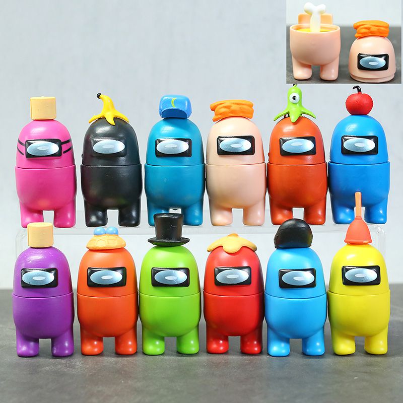 6/7/8/12pcs/Set Among Us Action Figure Toy AmongUs Game Brinquedos PVC ...