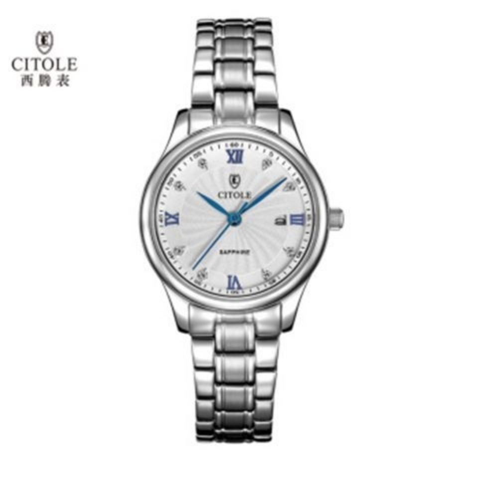 Xiteng 5087 นาฬิกาคู่รักแฟชั่นบรรยากาศธุรกิจผู้ชายนาฬิกาเข็มขัดเหล็กกัน ...