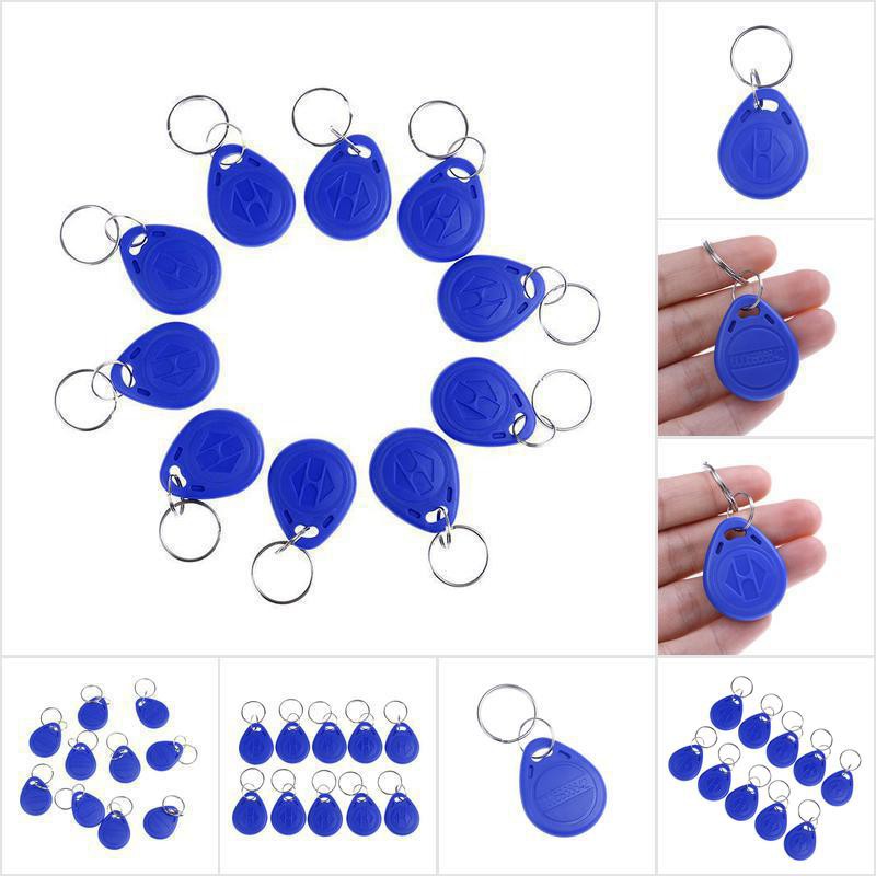 GoldenSilver10Pcs TK4100 keychains 125KHZ RFID proximity id card token ...