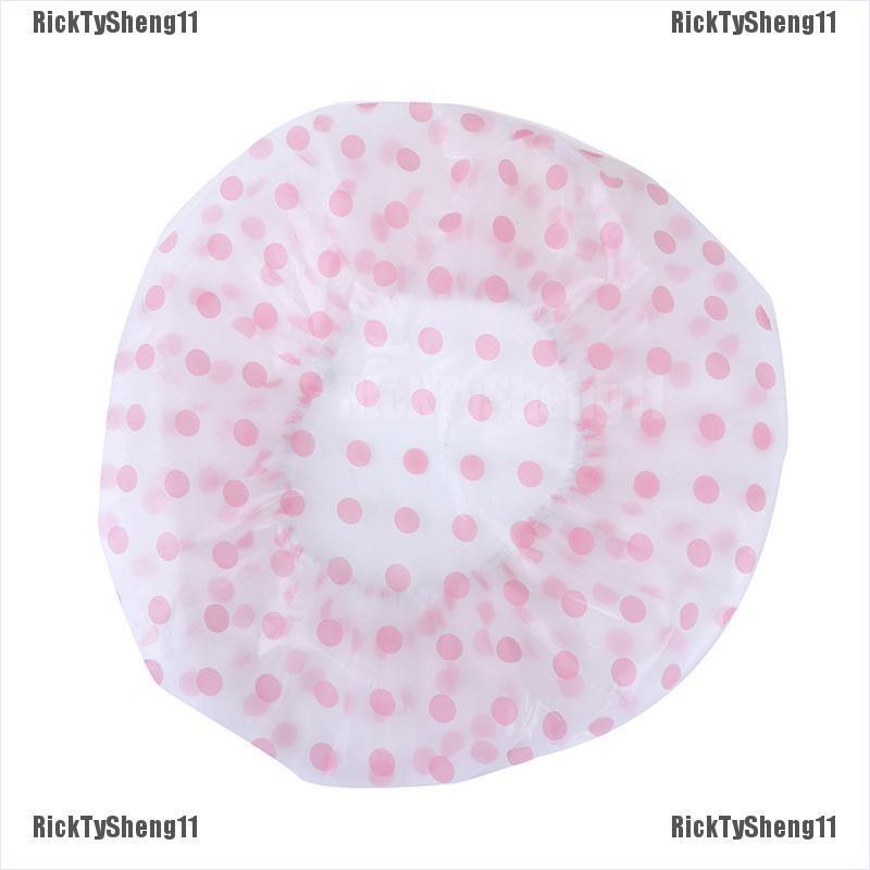 [COD RTS]Adult Shower Cap Plastic Waterproof Reusable Hair Bath Hat ...