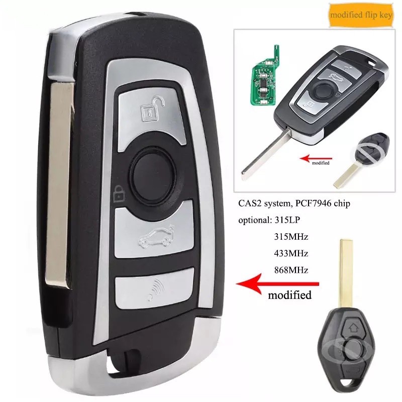 กุญแจ E60 E63 E64 Modified Remote Key 315Mhz 315LP 868Mhz with ...