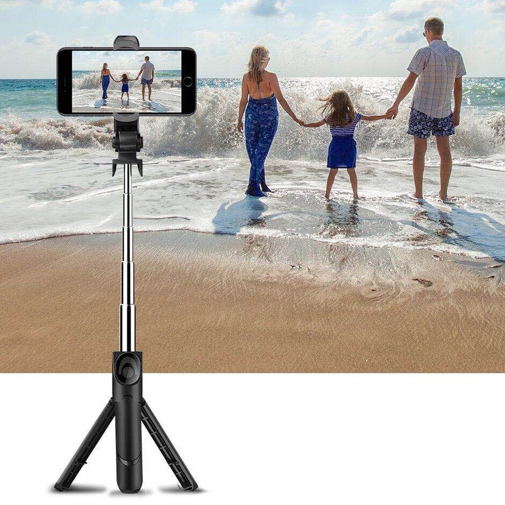 ღღFoldable Bluetooth Handheld Selfie Phone Holder Stick Tripod Stand ...