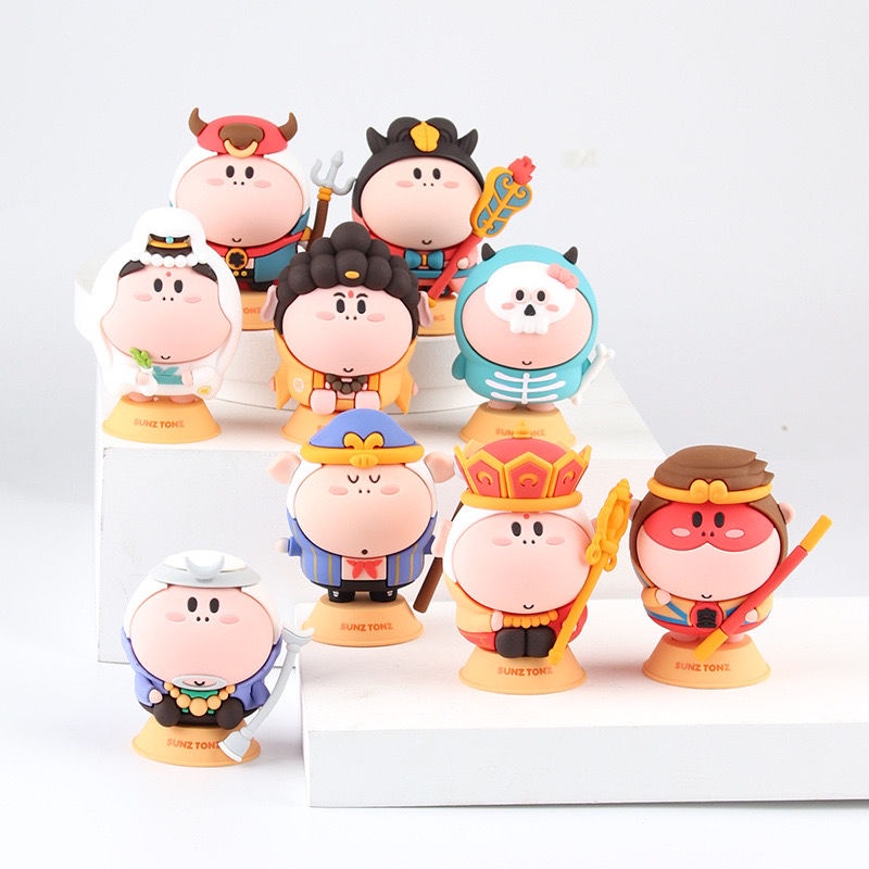 ตุ๊กตาฟิกเกอร์ Sunz Tonz Journey to the West Tide Blind Box สําหรับตก ...