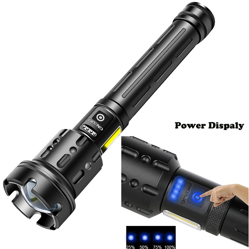 2022pretty7Modes Super Bright Torchlight 4-Core P90 P70 LED Flashlight ...