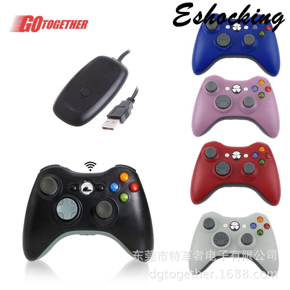 จอยเกมไร้สาย 2 . 4 g 360 pc 360 พร้อมตัวรับสัญญาณ xbox 360 pc ps 3 pass - eshocking.th - ThaiPick