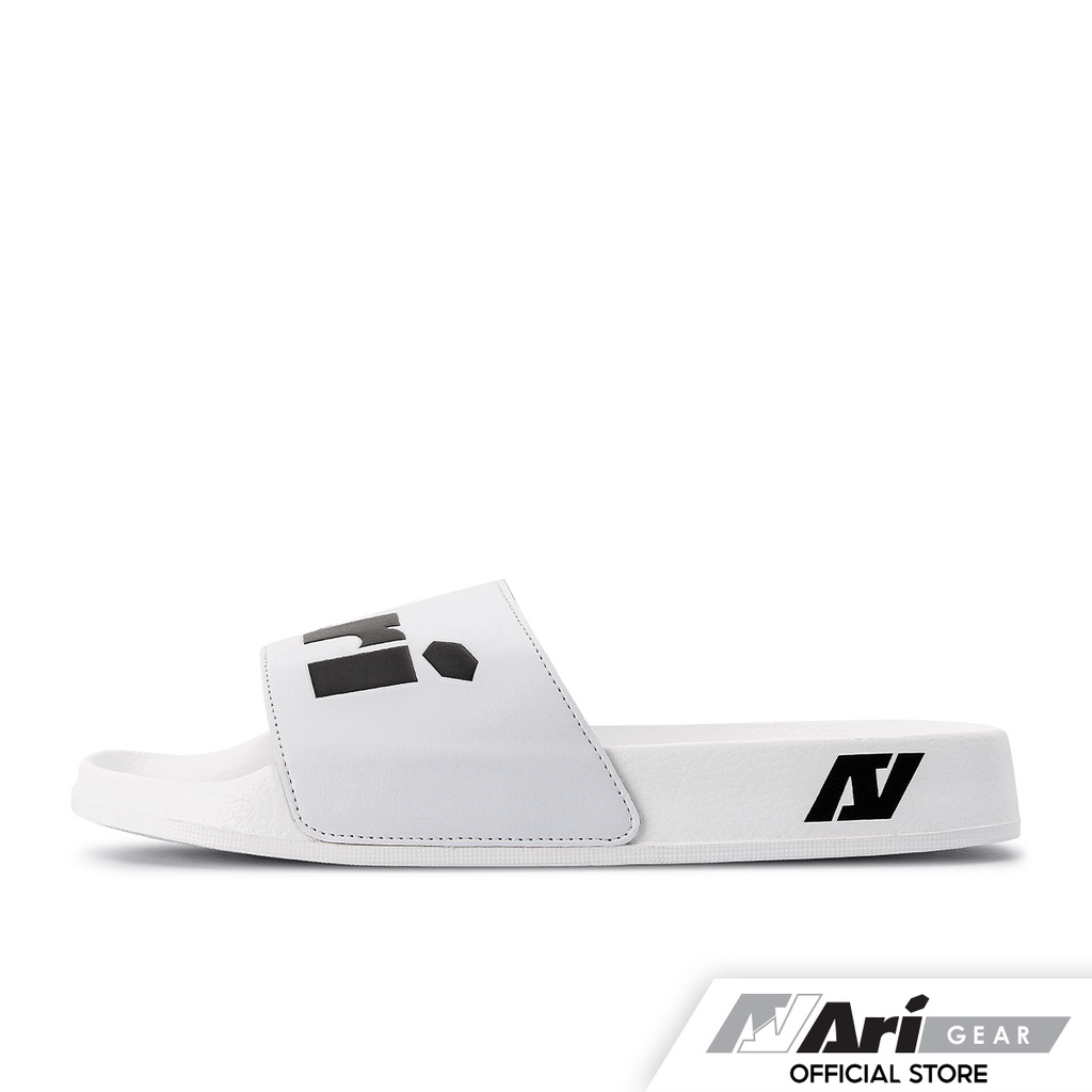ARI SLIDE SANDALS - WHITEBLACK รองเท้าแตะ อาริ SANDALS สีขาว - arigear ...