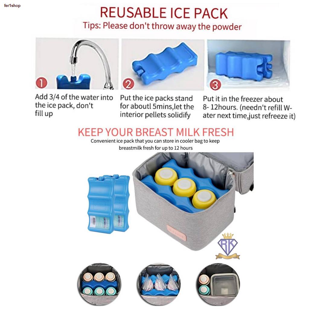 จัดส่งทันทีﺴM006 กระเป๋าสัมภาระคุณแม่ V-coool กระเป๋าเก็บความเย็น กระเป๋าเก็บนมแม่ ใส่ขวดนม เก็ ...