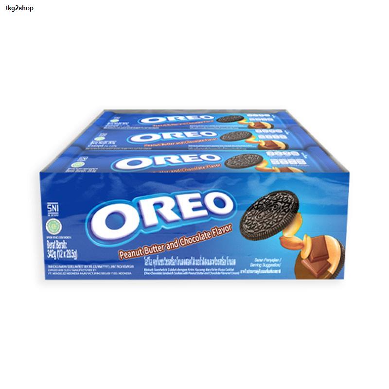 จุดประเทศไทยOreo Cookies Double Delight Cream 28.5g.Pack12 โอริโอ้ ...