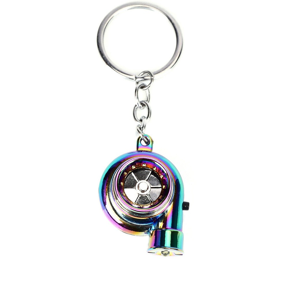 Neo Turbo Keychain Keyring Rainbow LED Light BOV Sound Turbocharger Car ...