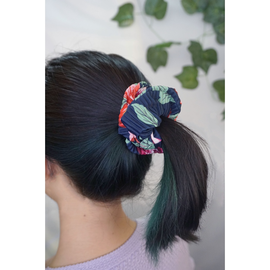 แฮนเมด ยางรัดผมโดนัทผ้าพลีท - Pleated Donut scrunchies - september ...