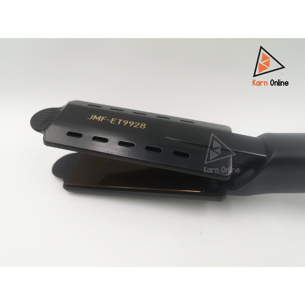 เครื่องหนีบผม JMF Hair Straightener รุ่น JMF-ET9928 (สีดำ) ถูกและดี แผ่นเซรามิค Tourmaline Ionic ...