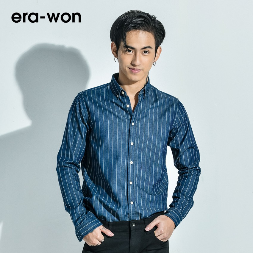 era-won เสื้อเชิ้ต Denim shirt Antibacteria สี Bruno - erawon_official ...