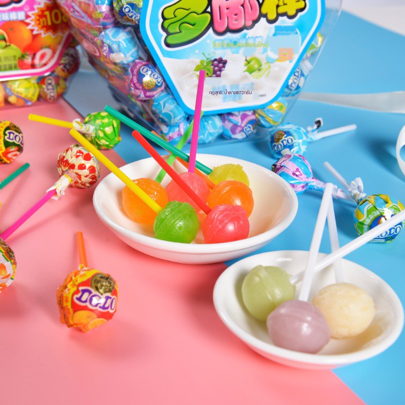 AH-Xu Fu Ji Lollipop Fruit Duo Stick Yogurt Fudge Bubble Gum ...