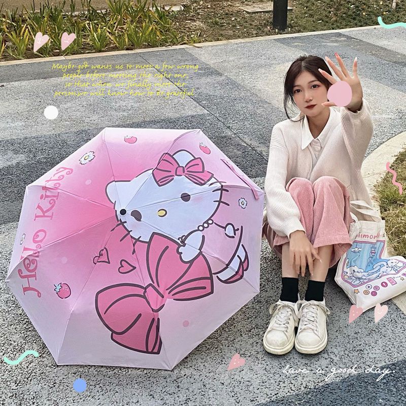 Hello Kitty ม่านบังแดดไวนิล พับได้ ร่มพับ อัตโนมัติ คุณภาพสูง ...