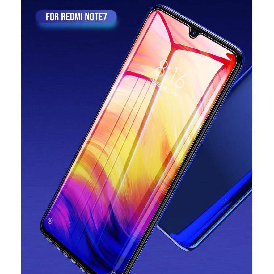 (2pcs) Redmi Note7 ฟิล์มกระจก ฟิล์ม Full Covered เต็มจอ กาวเต็มแผ่น ซัมซุง สีดำ Tempered Glass ...