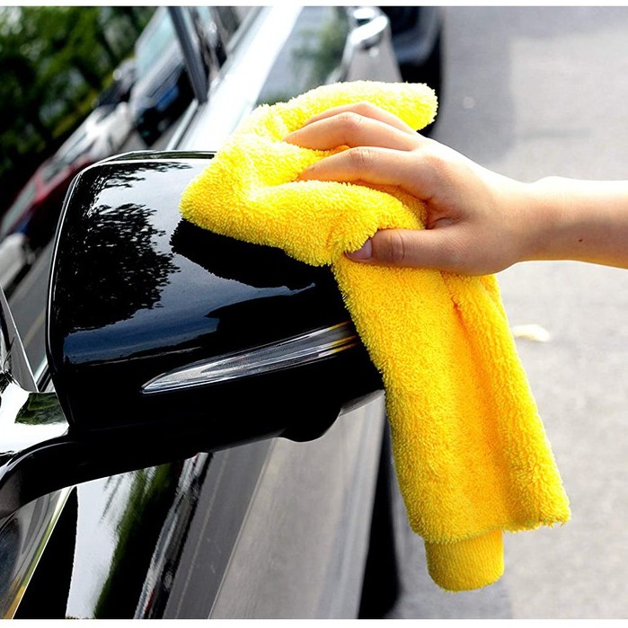 ผ้าไมโครไฟเบอร์เช็ดรถ สำหรับเคลือบสี (5ผืนแพ็ค) - Maxshine 380GSM ...